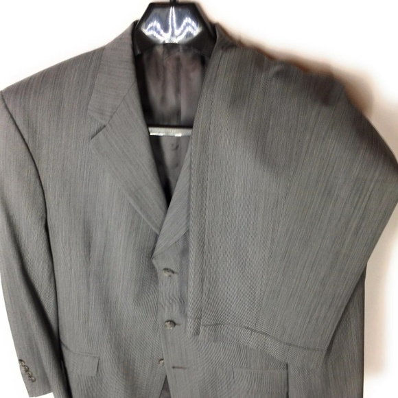 Murano | Suits & Blazers | Murano 3 Button Mens Suit Size 42r Gray ...